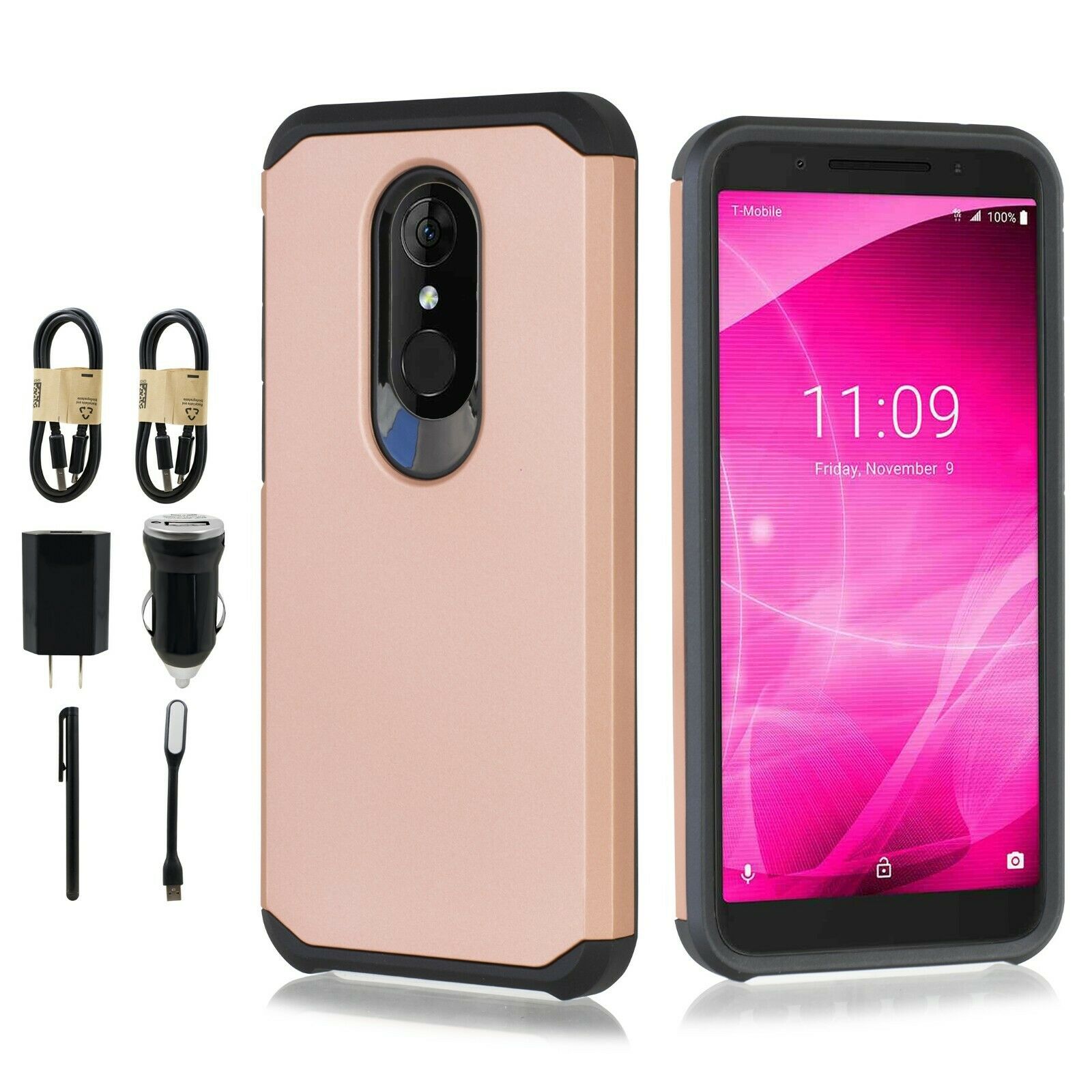 Value Pack for 5.5" T-Mobile REVVL 2 Slim Dual Layer Protective Case ...