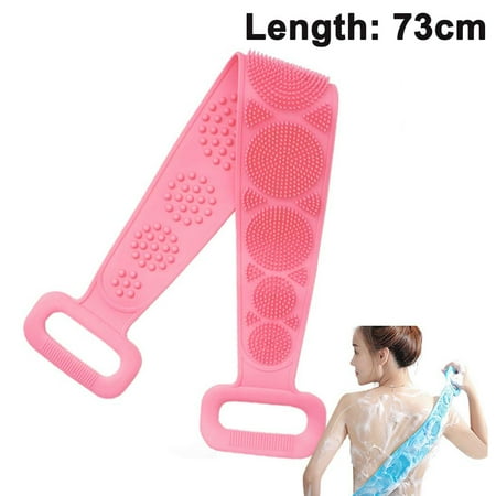 73cm Silicone Back Scrubber for Shower, Silicone Body Scrubber Brush ...