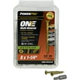 PowerPro Premium One Multi-Material Flat Head Screws, Epoxy Coated ...