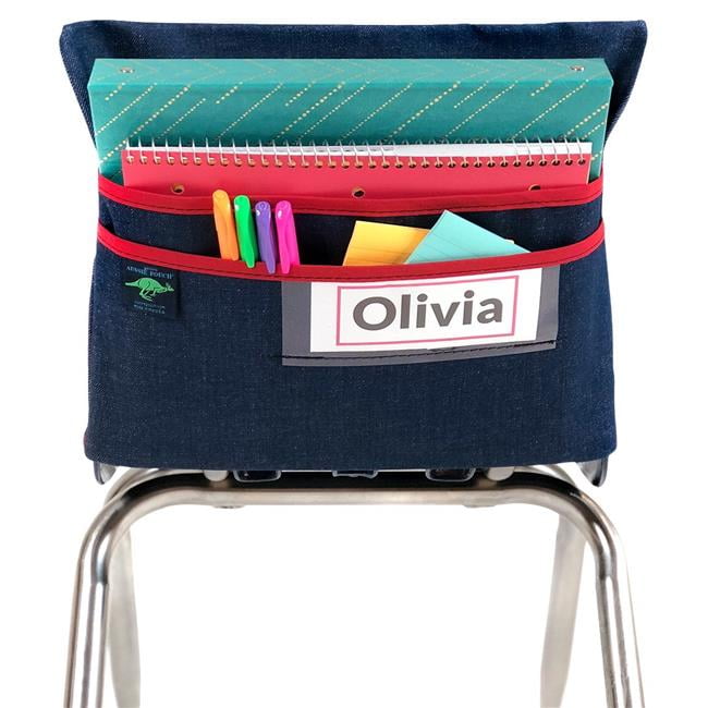 Aussie Pouch 2007071 Chair Pocket - 2-Pocket & Name Tag Slot, Red Trim ...