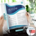 10 Report folders with Clear Cover and Sliding Bar, A4 and Letter Size ...