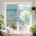 Beach Starfish Seashell Summer Ocean Window Privacy Film, Rainbow Film ...