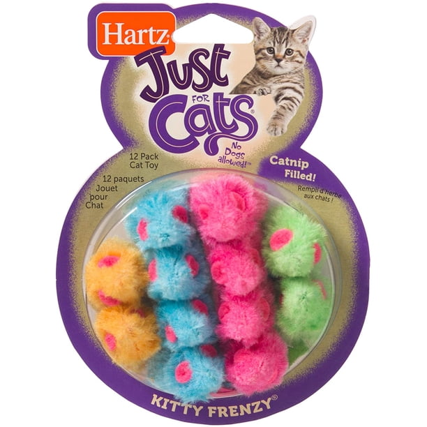 HARTZ Just For Cats Kitty Frenzy Catnip Mice Toys - 12 Pack - Walmart.ca