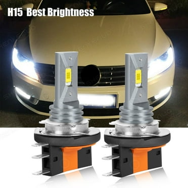 QUAYUB 2x H15 Led DRL Headlight High Beam Bulbs 715 Bright White 6000k ...
