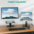 WALI Adjustable Metal Monitor Stand Riser with Storage Desk for LCD LED ...