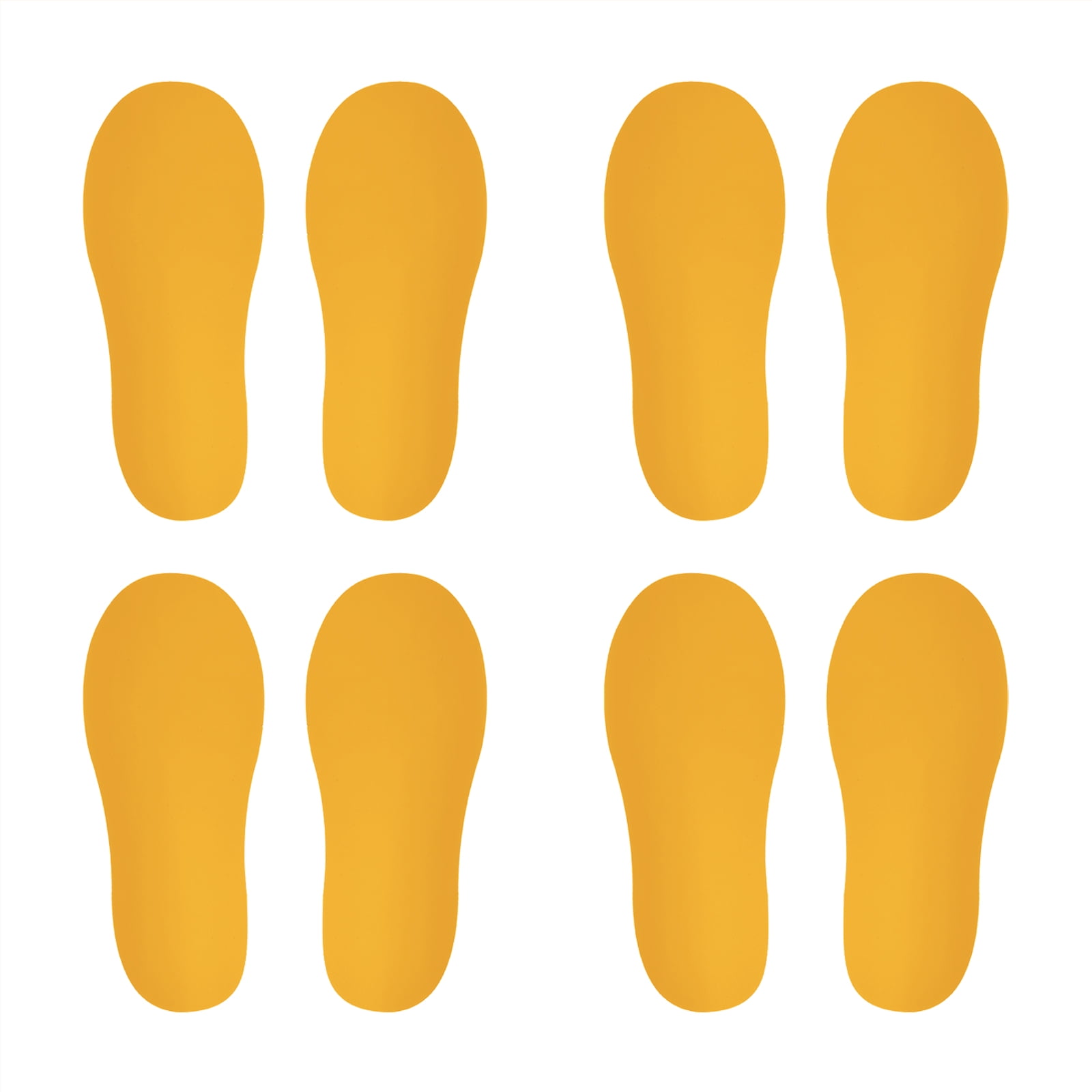 Uxcell 5.9x2.3" Footprints Floor Stickers Footprint Wall Stair Decal ...