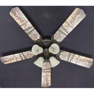 Deer Antler Ceiling Fan With Light | Shelly Lighting