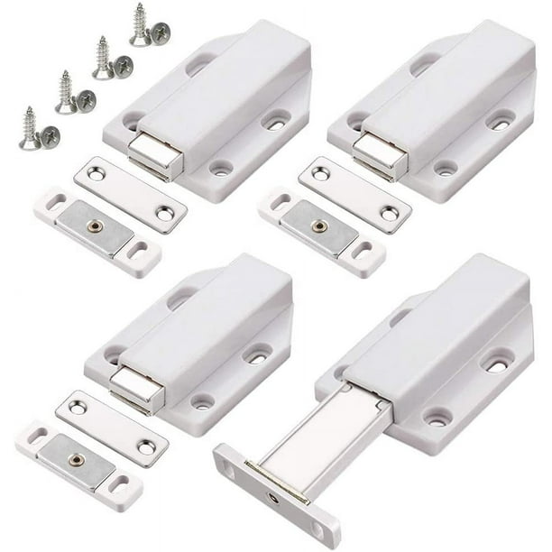 Zshan 4 Pcs Push to Open Push Open Closet Door Closer Magnet Closer for ...