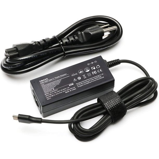 65W Universal USB Type-C Power Supply Adapter Cord for HP Lenovo Dell ...