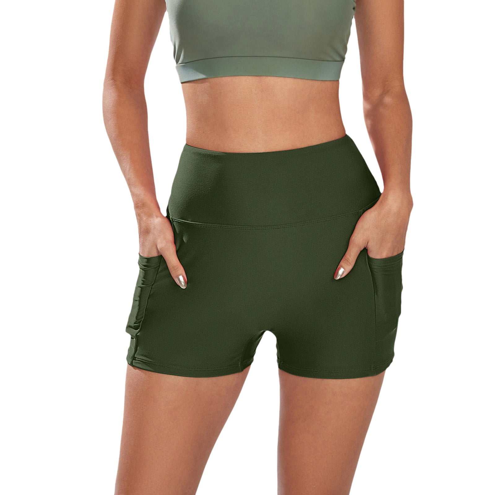 Click here for B91xz Womens Tummy Control Swim Shorts V Cut High... prices