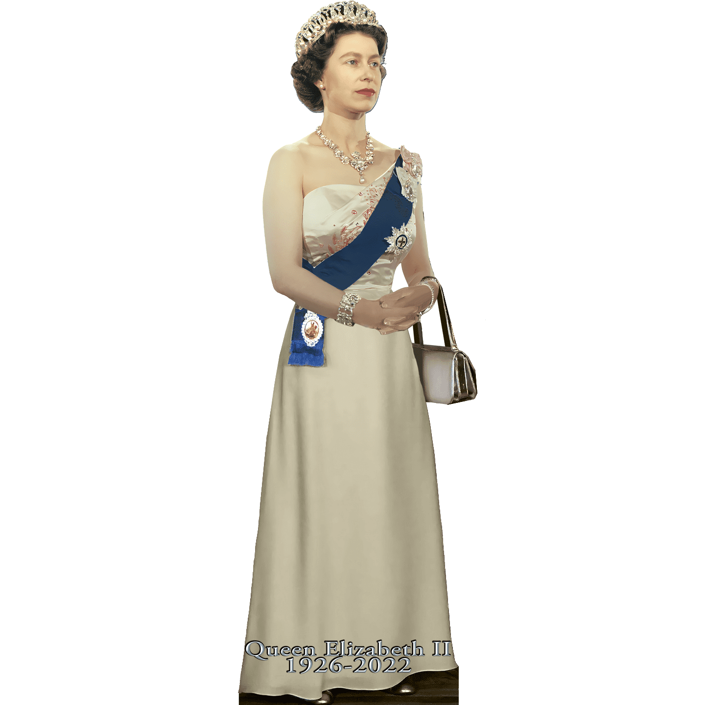 H10521 Young Queen Elizabeth II RIP 1959 Cardboard Cutout Standee ...