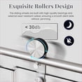 46-48 Inch Wide 76 Inch High Frameless Single Sliding Shower Door with ...