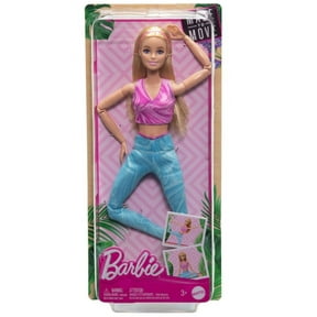 Barbie Made to Move Doll with Realistic Body Arms & Legs, Curly ...