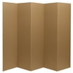 6 ft. Tall Plain Brown Cardboard Privacy Screen Room Divider - 3 Panel ...