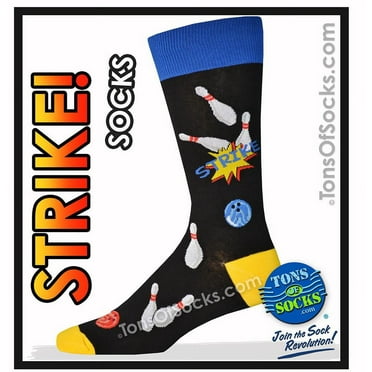 Foozys Men’s Bowling Cool Sports Novelty Crew Socks | 2 Pair - Walmart.com