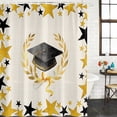 Small Stall Shower Curtain 48x72 Inch Narrow Half Size Academic Cap ...