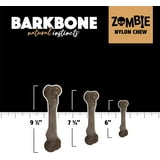 Petmate Zombie BarkBone Stick Nylon Dog Bones Chew Toy Cheese Flavor, 6 ...