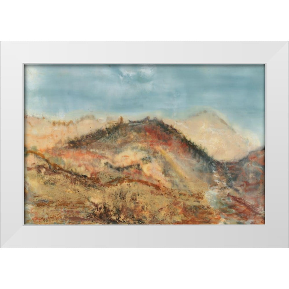 Shanti, Shima 18x13 White Modern Wood Framed Museum Art Print Titled ...