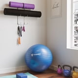 Wallniture Guru 3 Tier Wall Yoga Mat Holder Foam Roller Hanger Yoga Mat ...