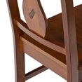 Walker Edison Rocky Hill 2-Piece Solid Wood Dining Chairs - Dark Oak ...