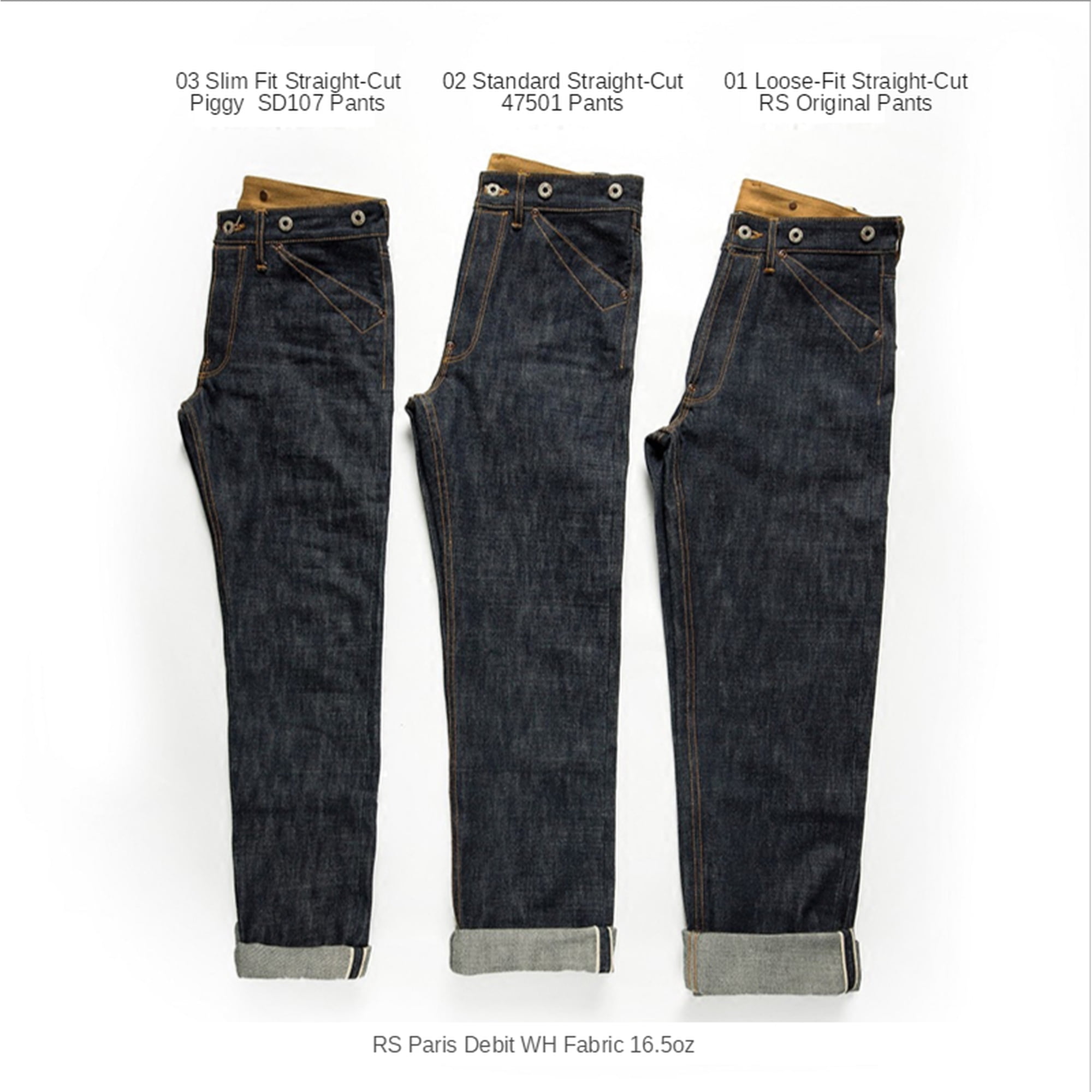 Click here for Zhaoyang 16.5oz Heavy Unwashed Raw Denim Paris But... prices