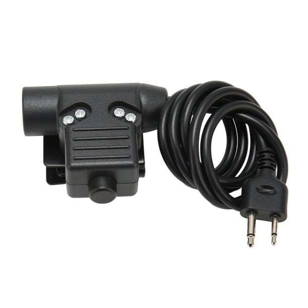 Adaptador U94 PTT Cable de PU reforzado Cable adaptador militar Push to ...