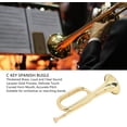 Spanish Bugle Golden Brass Cavalry Trumpet C Key Military Trumpet 11cm ...