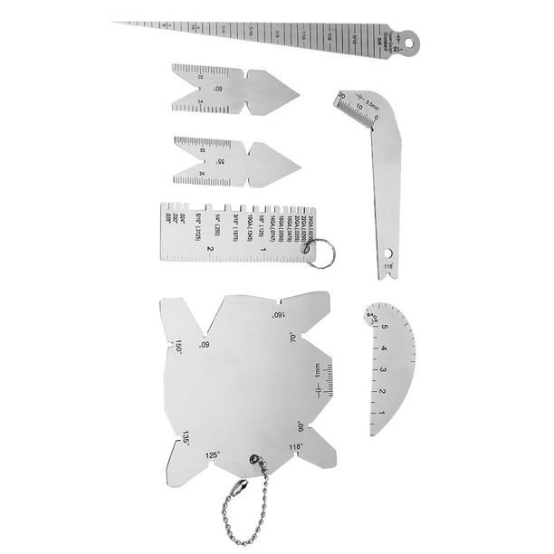 Seam Inspection Gauge,7pcs/Set Weld Inspection Gauge Welding Undercut ...