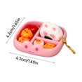Simulation Miniature Food Play Cute Animal Dinner Plate Accessories ...