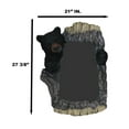 Large 27" H Western Rustic Forest Black Bear Holding A Tree Branch Wall ...