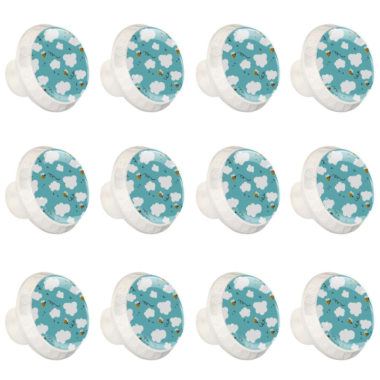 12 Pcs Simple Cute Knobs for Kitchen Cabinet Cupboard Dresser Bookcase ...