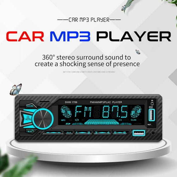 AI Voice Control Bluetooth Stereo Radio Car MP3 Player Positioning to ...