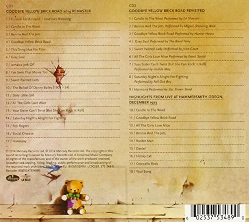Goodbye Yellow Brick Road 40th Anniversary Edition