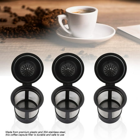 Coffee Filter,Plastic and 304 Stainless Refillable Coffee Filter Coffee ...