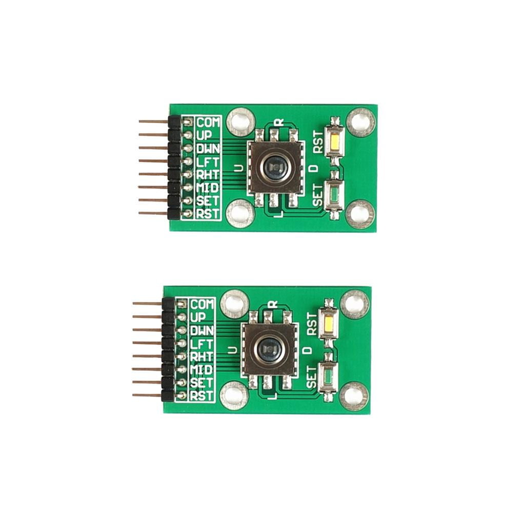 2Pcs Módulo de botón de navegación de cinco direcciones 5D MCU El ...