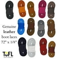 TOFL Leather Boot Laces, Heavy-Duty Shoelaces for Work Boots, Hiking ...