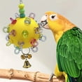 Bird Enrichment Toy Chewing Safe Rubber Bells Toy For Avians ...
