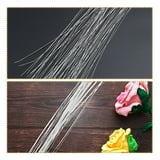 60pcs DIY Floral Stems Artificial Flower Rods Plant Wire Stems Florist ...