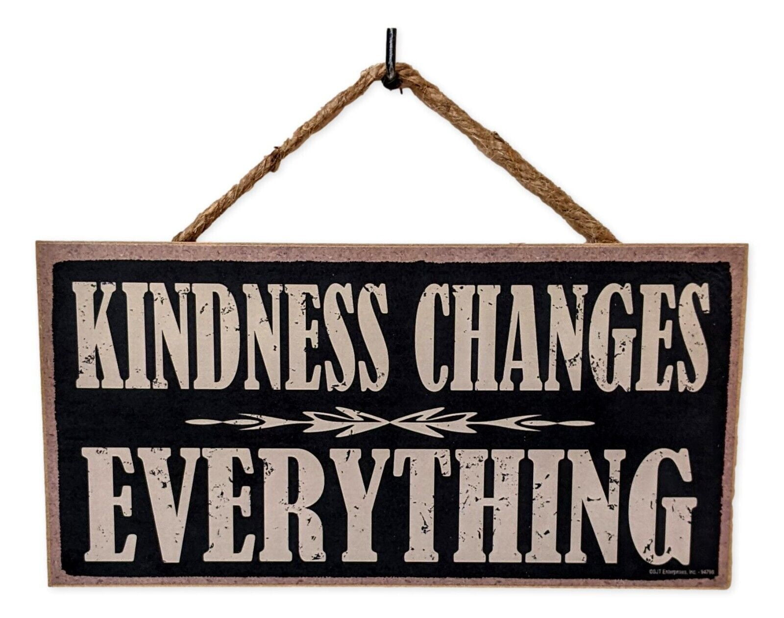 KINDNESS CHANGES EVERYTHING Primitive Wood Hanging Sign 5" x 10 ...