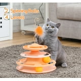 3 IN 1 Cat Toy 3 Tier Tower Interactive Ball Toy With 2 Moving Balls ...
