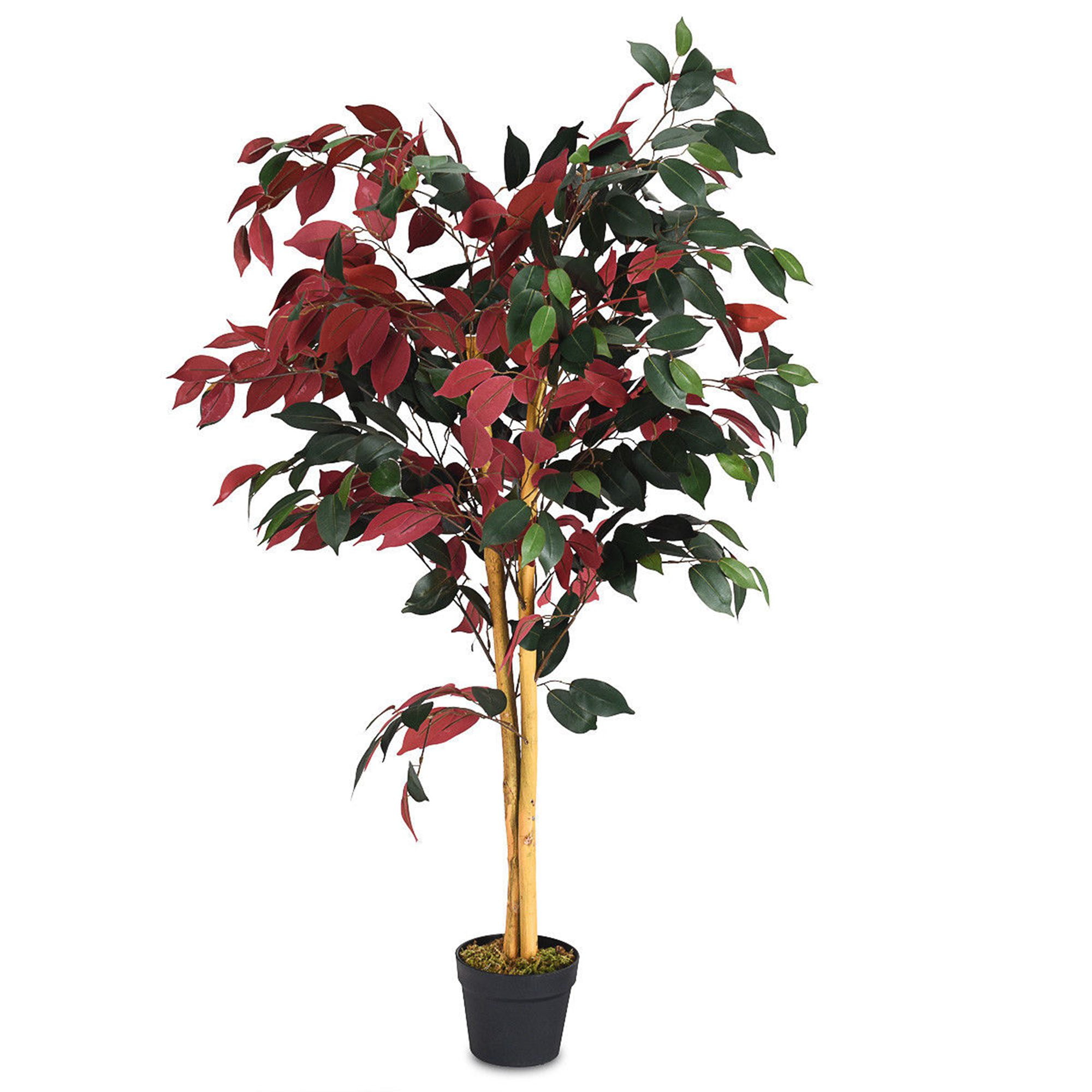 Click here for Costway 4-Feet Artificial Capensia Bush Red/Green... prices