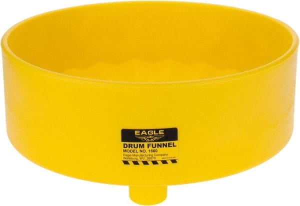 Eagle 1660 Yellow Drum Funnel, 18" Diameter fits Standard 30 & 55 ...