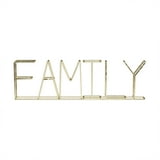 Metal Cutout Free-Standing Table Top Sign-3D FAMILY Word Art Accent ...