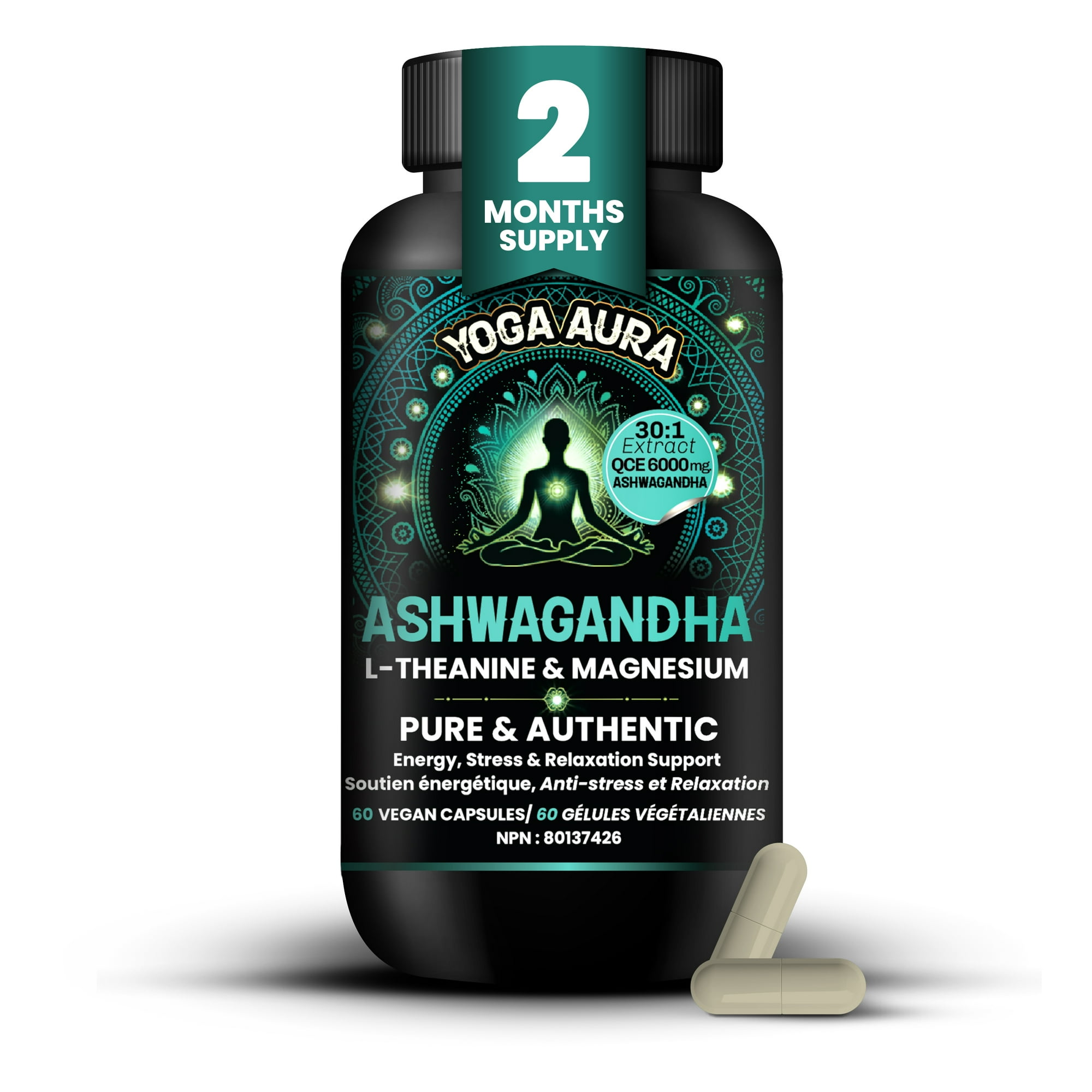 Click here for Yoga Aura Ashwagandha + L-Theanine + Magnesium Tri... prices