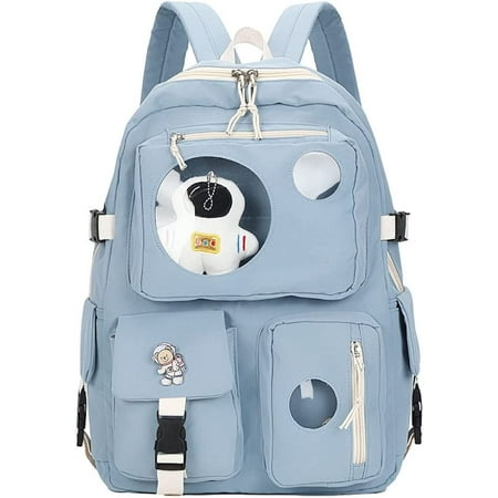 Kawaii Astronaut Bear Backpack with Plushie and Pin School Backpack for ...