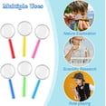 24 Pack Plastic Magnifying Glasses 6 Color Hand Held Magnifying Glasses ...