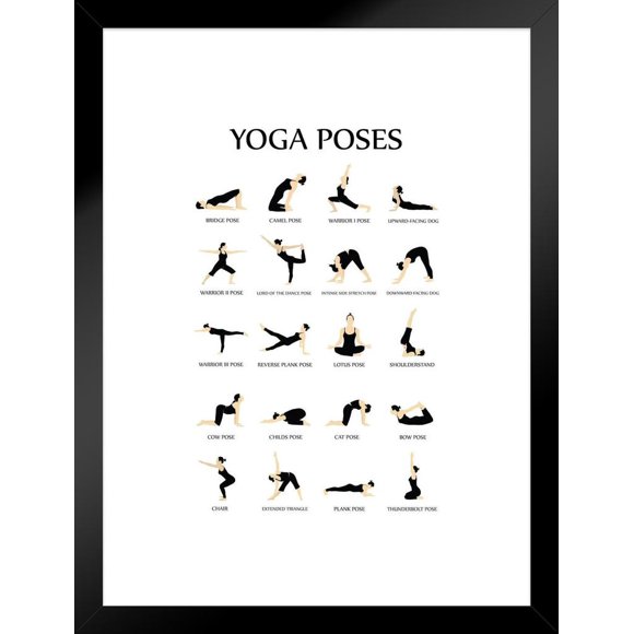 Yoga Poses And Names Chart