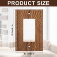 4pcs Walnut Wood Light Switch Cover - Vintage Rustic Boho Outlet Covers ...