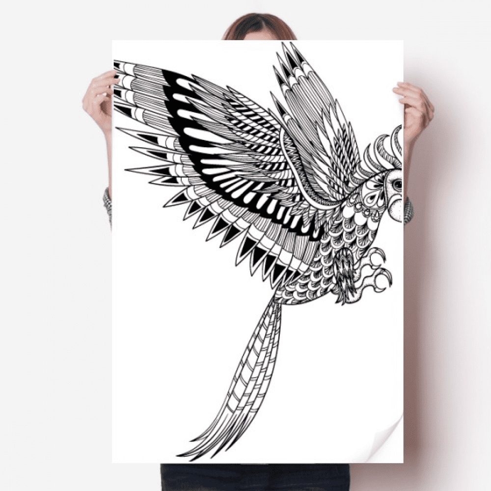 Bird Paint Flying Loyal Sticker Decoration Poster Playbill Wallpaper ...