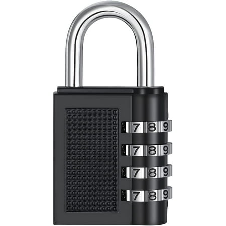 4 Digit Combination Locker Padlock, Number Lock for Gym School Lockers ...